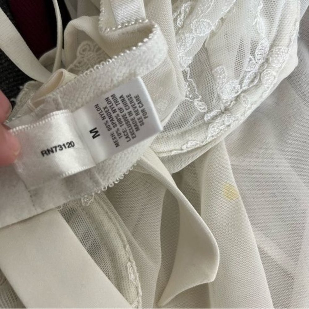 Frederick's Of Hollywood Sheer Underwire Lace Chemise… - Gem